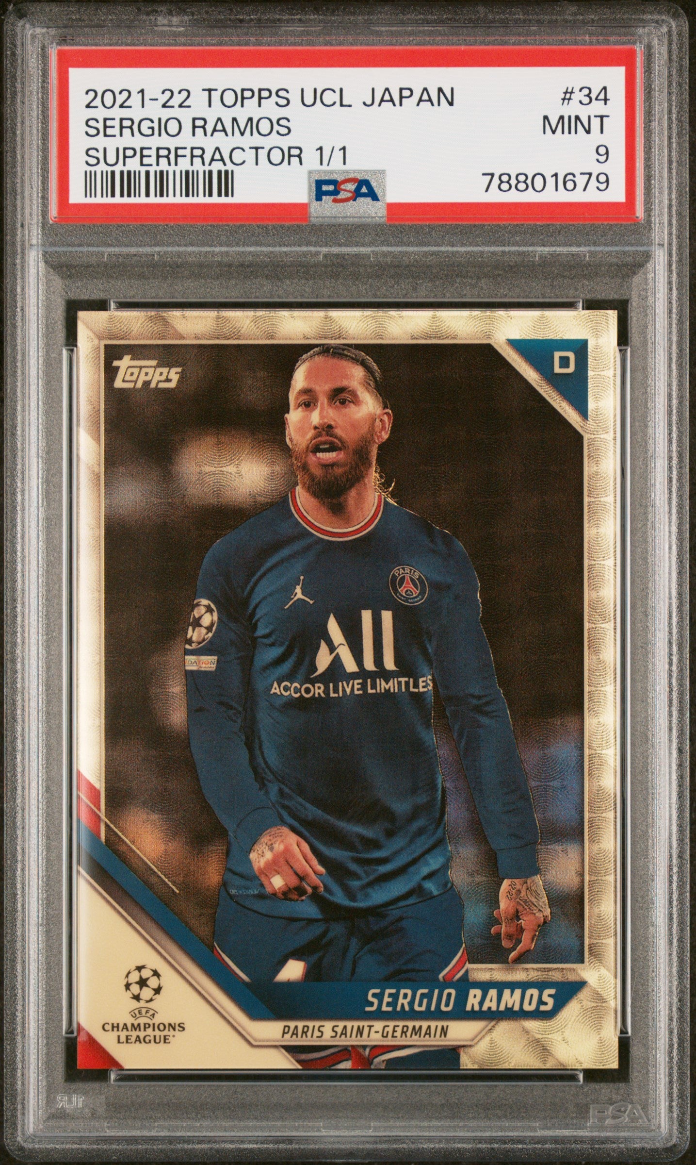 Sergio Ramos - PSA Graded Card – DROP-SHOP