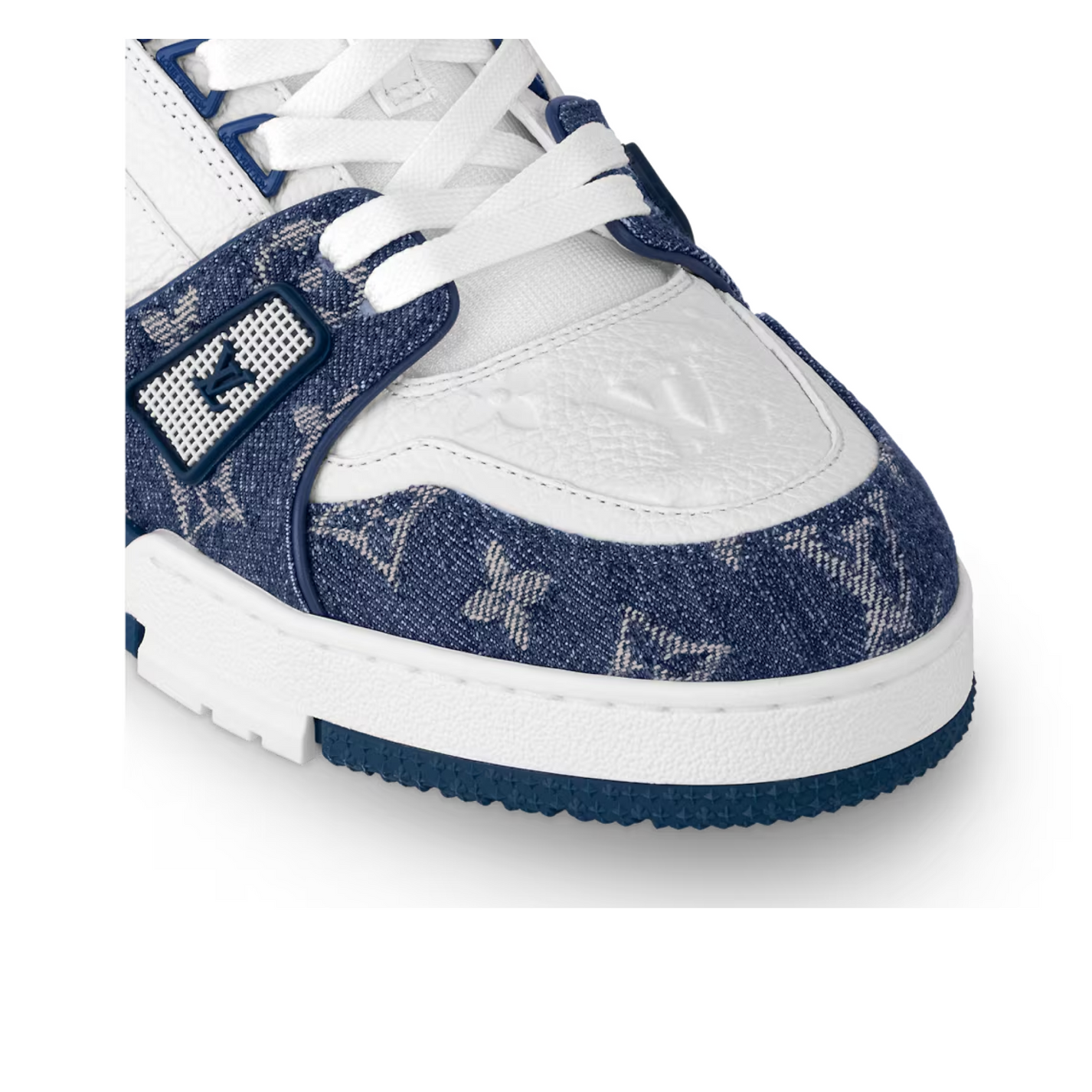 Louis Vuitton LV Trainer Monogram Denim White Blue – DROP-SHOP