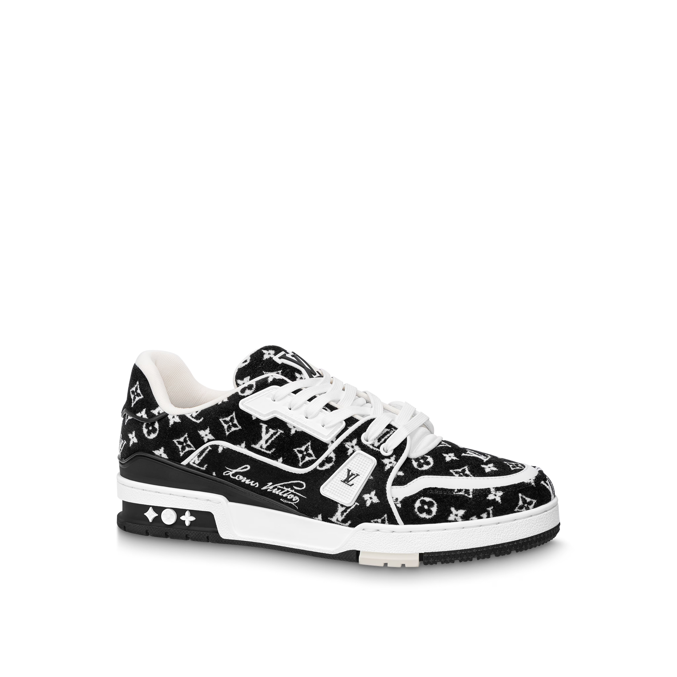 Louis Vuitton Trainer Black Monogram Textile – DROP-SHOP